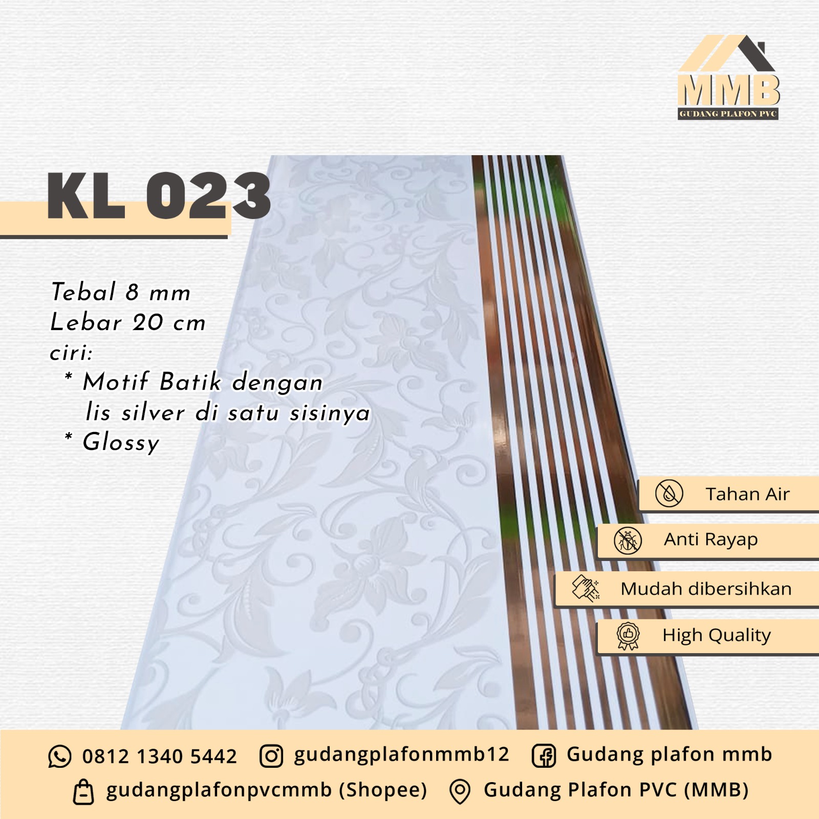 Plafon PVC - Distributor Plafon PVC | Distributor Dan Supplier Plafon PVC